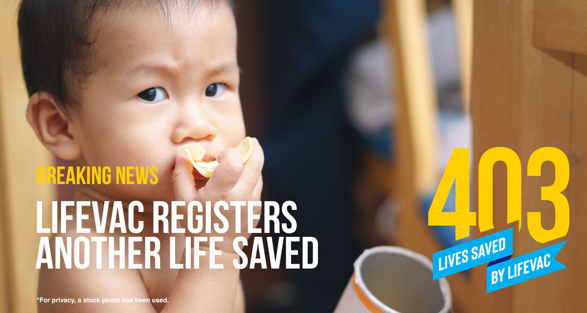 2-Year-Old Chokes on Cracker and is Saved with LifeVac – #403