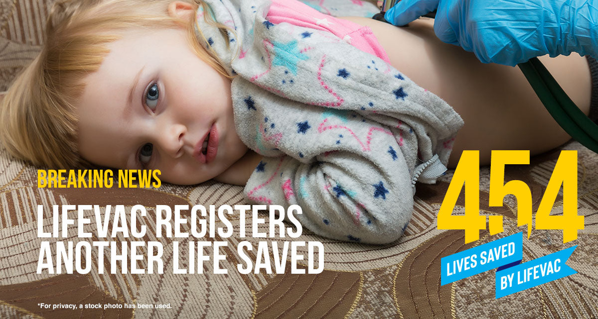 2-Year-Old Girl Chokes on Vomit and is Saved with LifeVac – #454