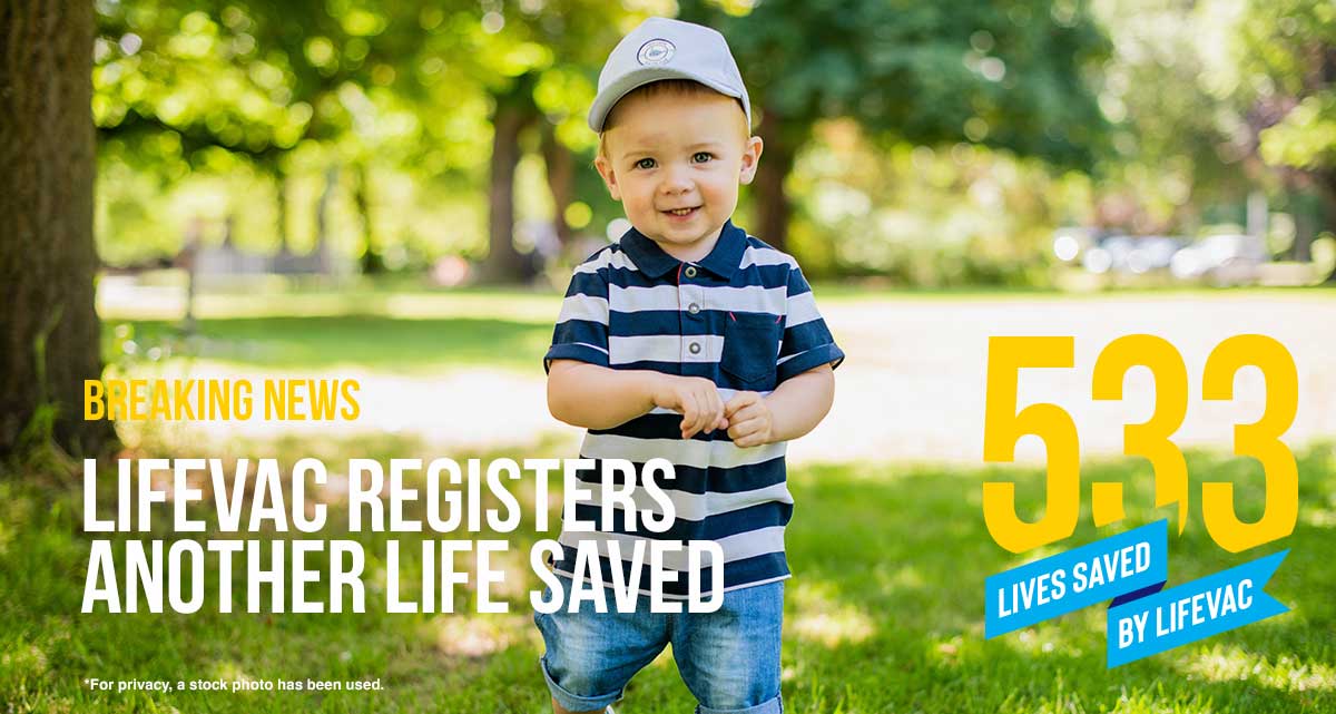 1-Year-Old-Boy Saved by LifeVac by a Good Samaritan - #533